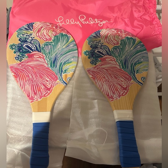Lilly Pulitzer | Other | Lilly Pulitzer Pickle Ball Set With Pink And ...